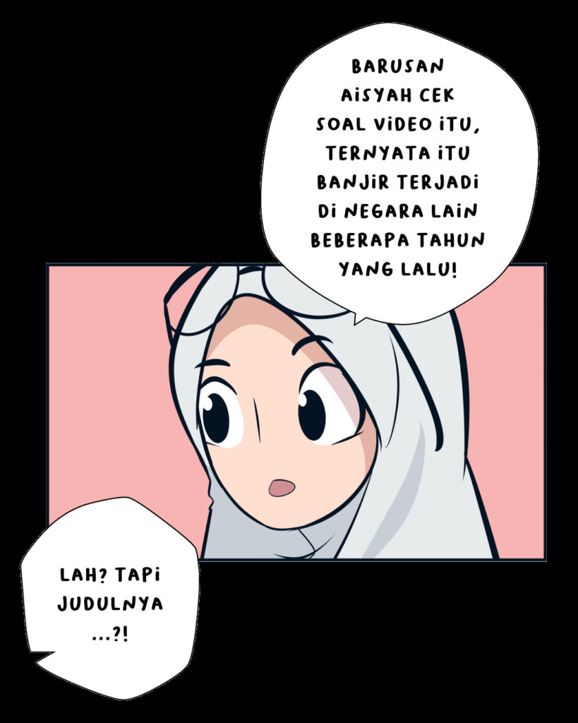 BANJIR LAMA YANG MEMBUAT KEPANIKAN – Komik Anti Hoax – Mafindo - Lentera Litera
